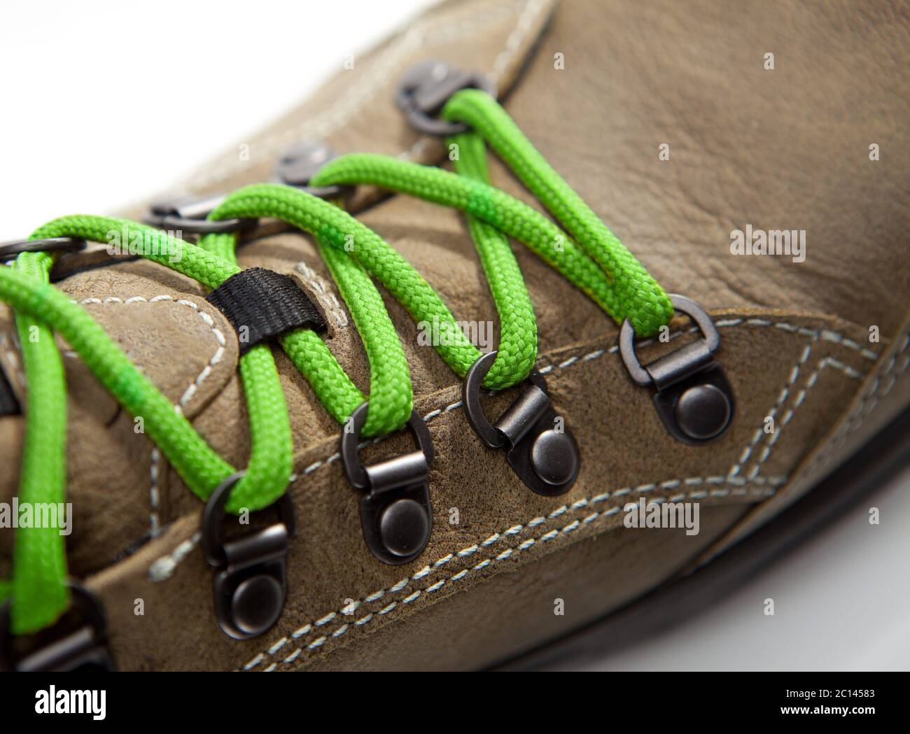 Green shoe lace hi-res stock photography and images - Alamy