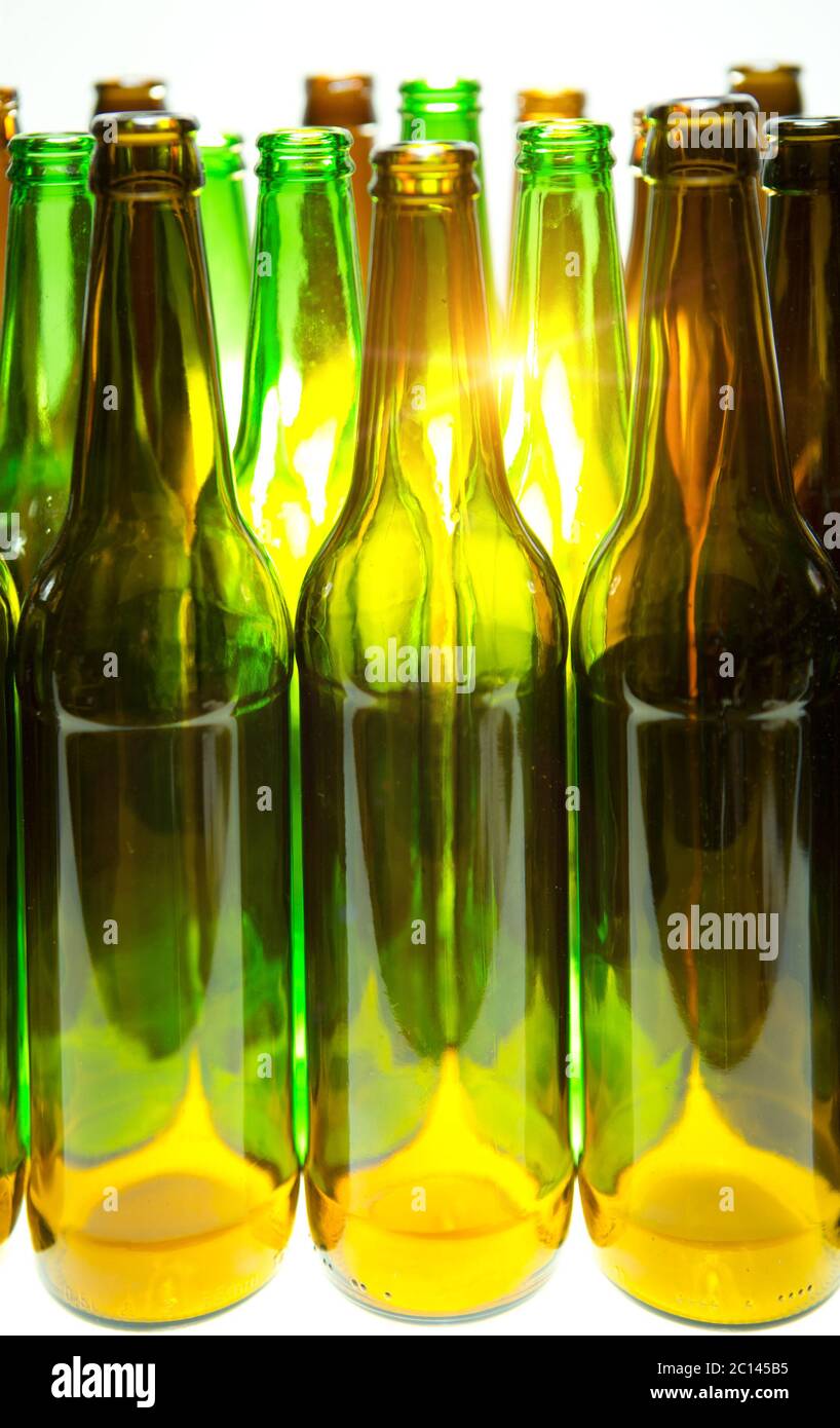 Many empty drunk bottles hi-res stock photography and images - Alamy