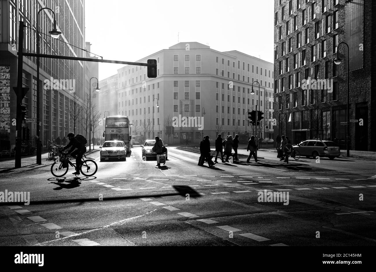 Road traffic in Berlin Stock Photo - Alamy