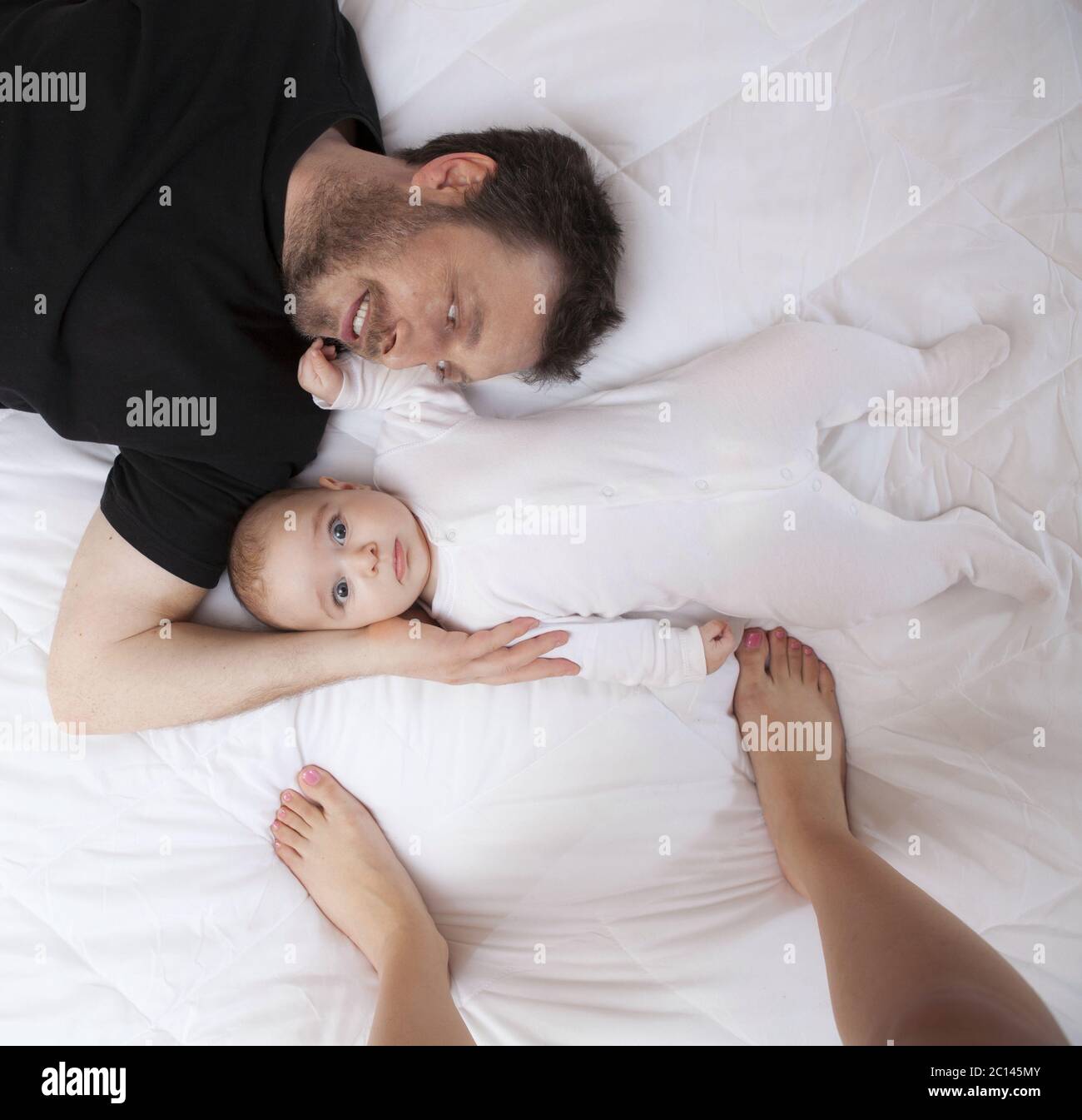 Small family portrait hi-res stock photography and images - Alamy