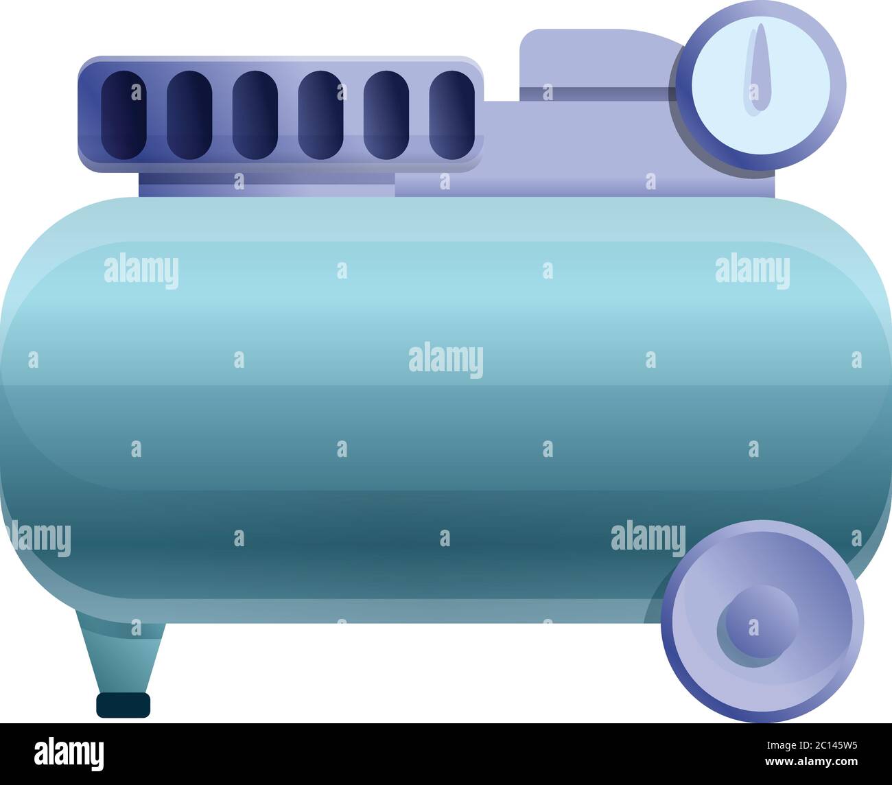 Air compressor unit icon. Cartoon of air compressor unit vector icon ...