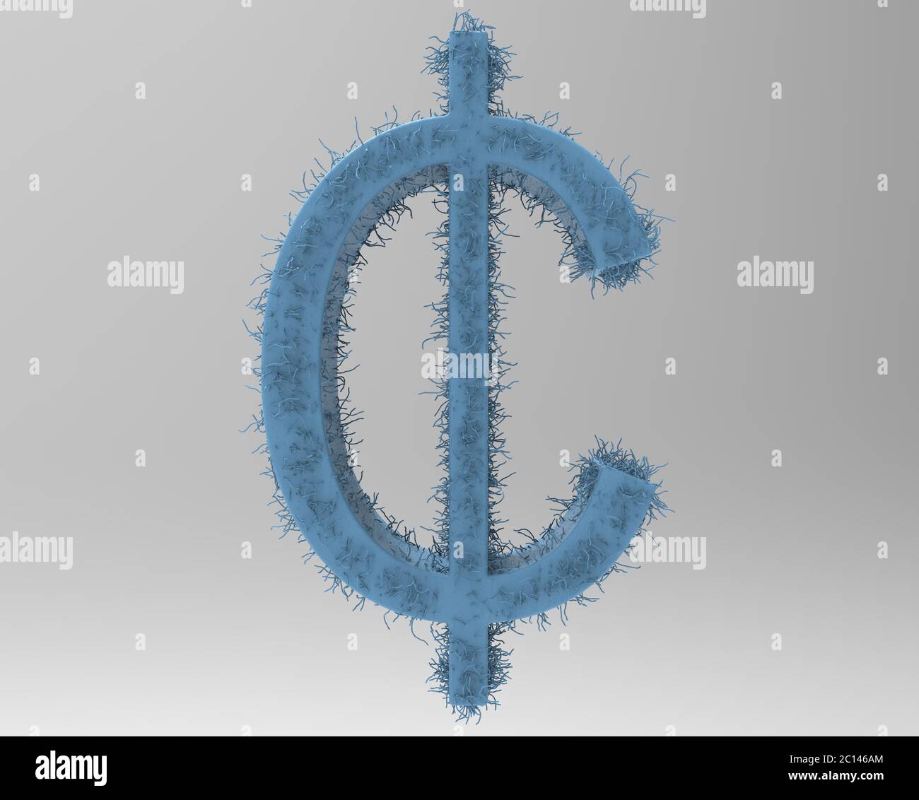 Cent symbol sign isolated centas sent 3d render Stock Photo - Alamy