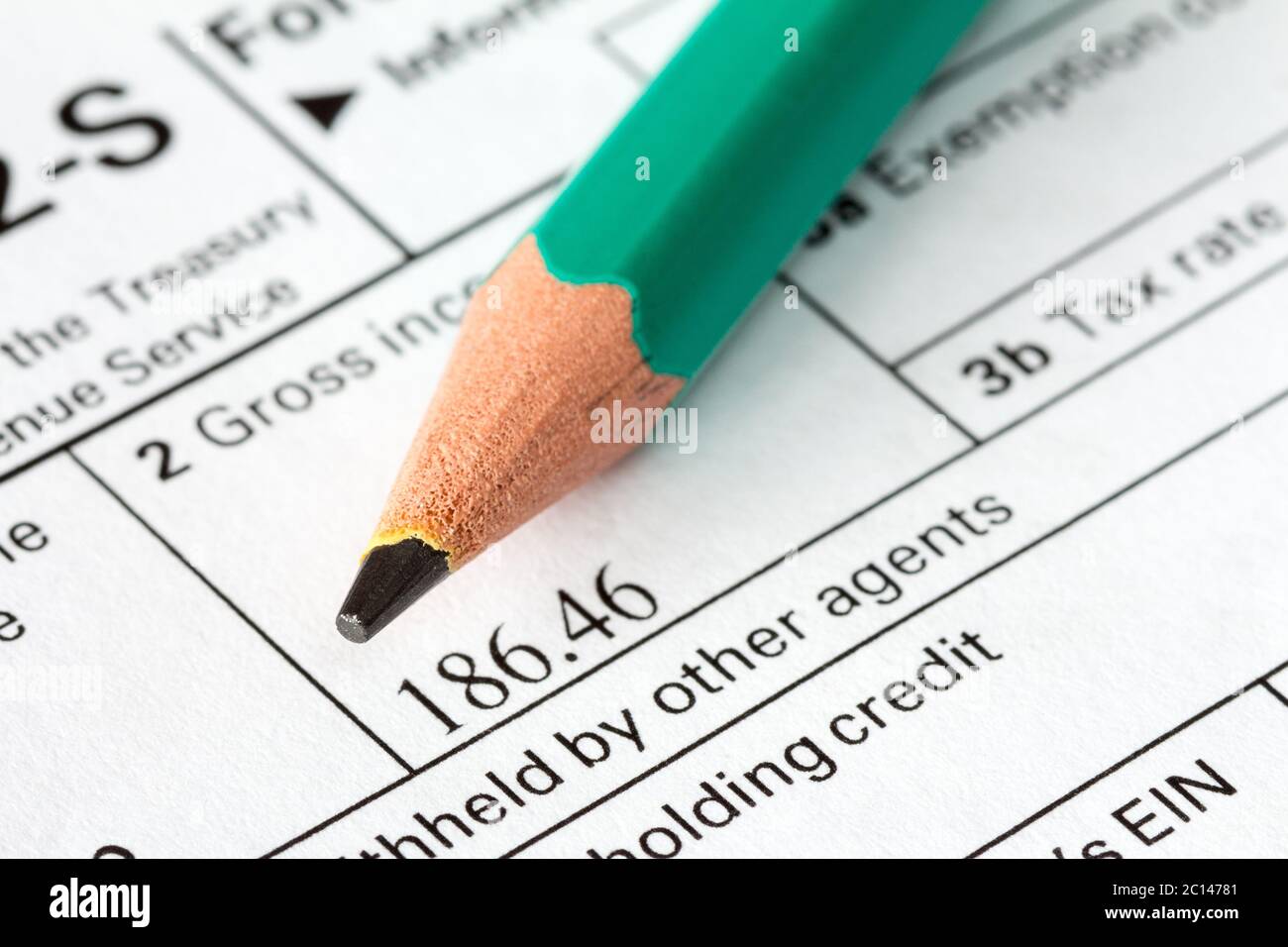 Income tax form Stock Photo - Alamy