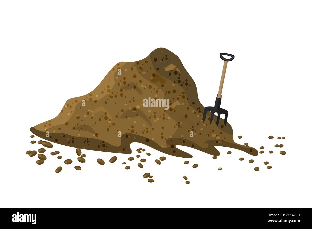 Organic manure heap Stock Vector Images - Alamy