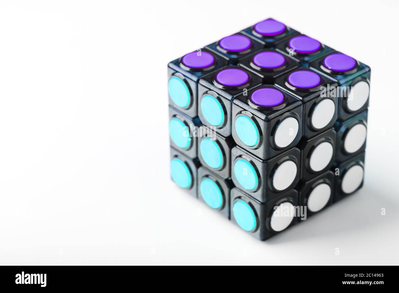 Krasnodar, Russia-June 10, 2020: Rubik's Cube puzzle With round ...