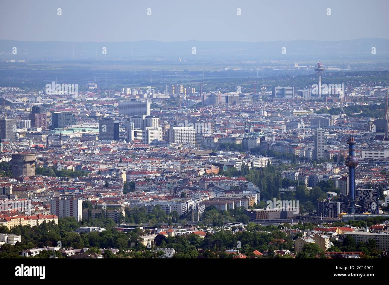 Vienna city panoramic view cityscape Austria Stock Photo - Alamy