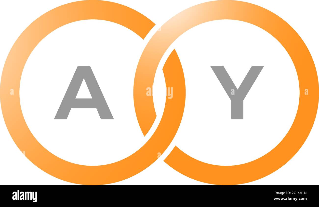 abstract logo design about AY A Y Letter in vector illustration ...