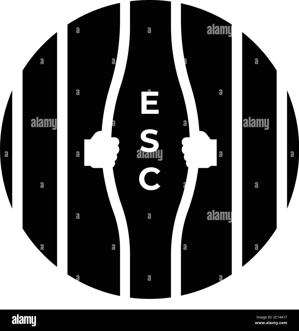 Logo design about escape in vector illustration Stock Vector Image ...