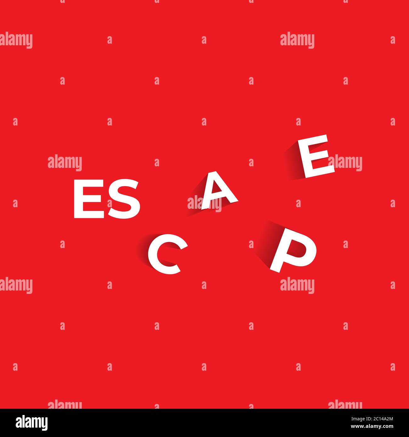 Logo design about escape in vector illustration Stock Vector Image ...