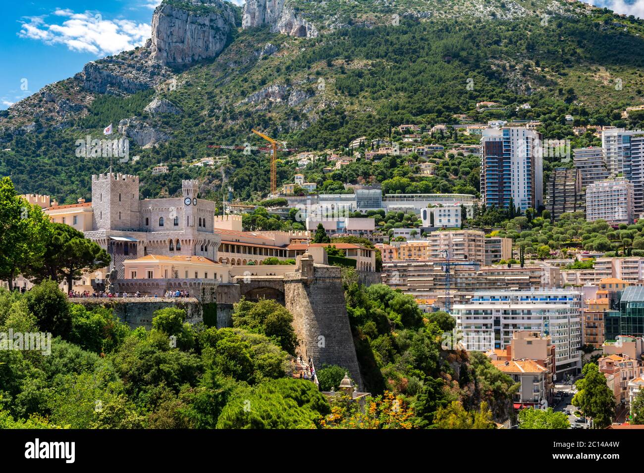 Monaco-Ville, Monaco - June 13, 2019 : The Prince s Palace of Monaco ...