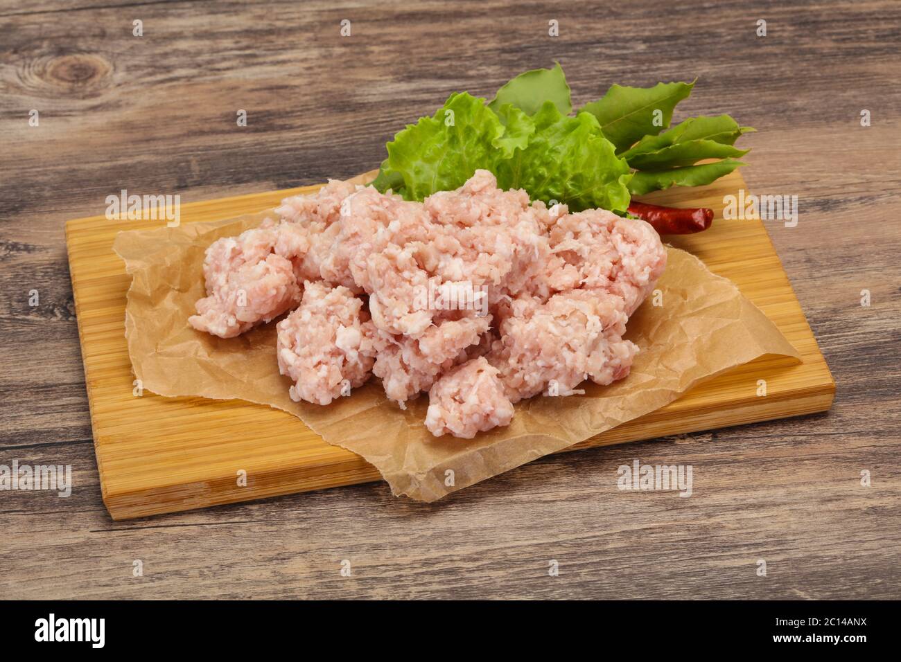 Homemade pork minced meat ready for cooking Stock Photo - Alamy