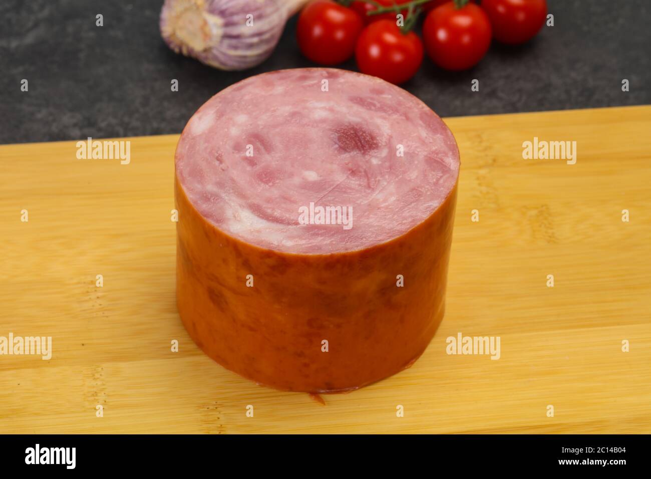 Natural ham made from pork meat Stock Photo - Alamy