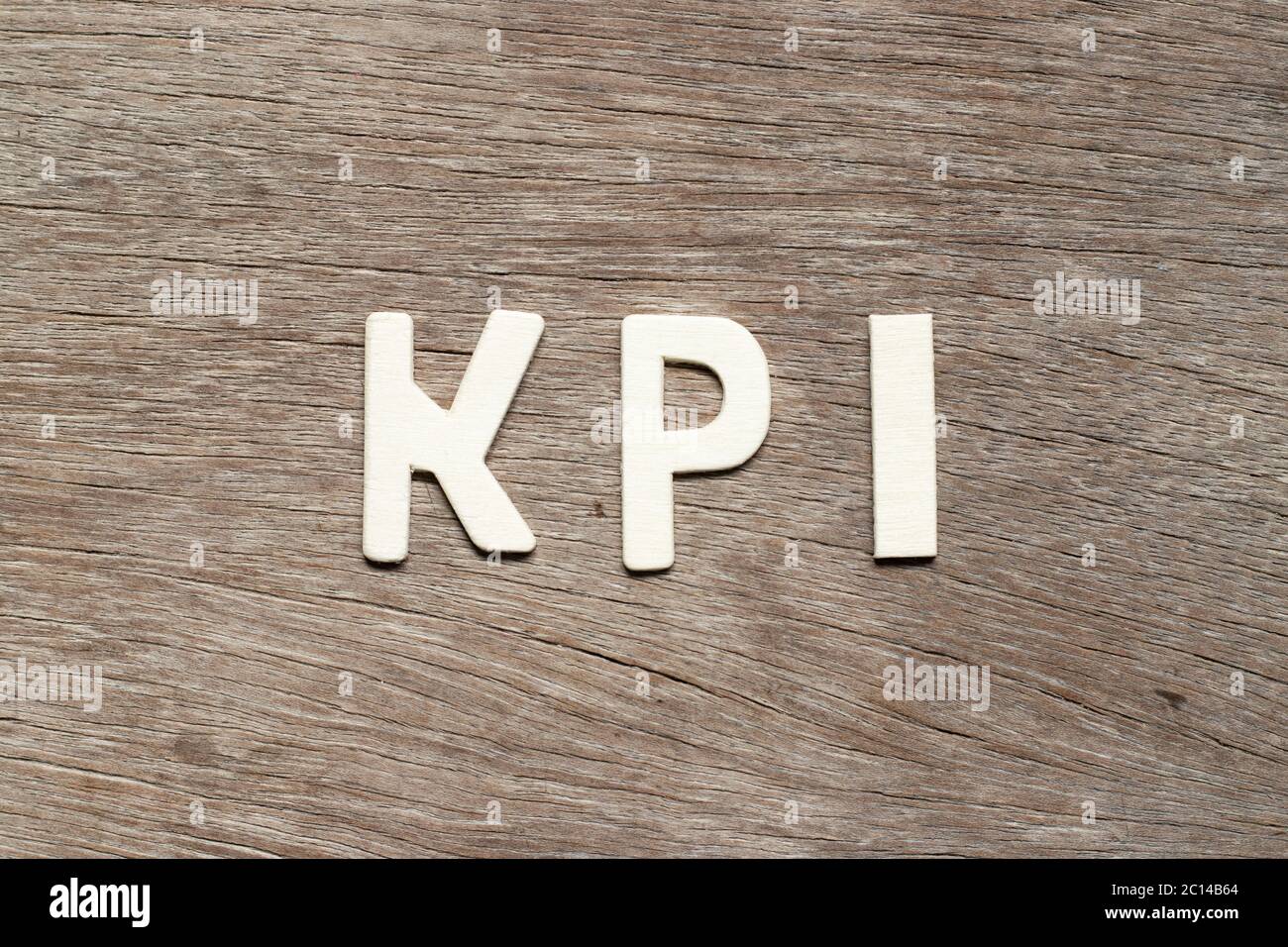 Alphabet letter in word KPI (Abbreviation of key performance indicator ...
