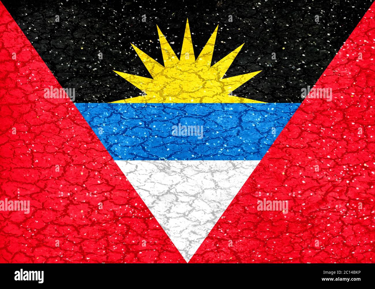 Grunge antigua barbuda flag hi-res stock photography and images - Alamy
