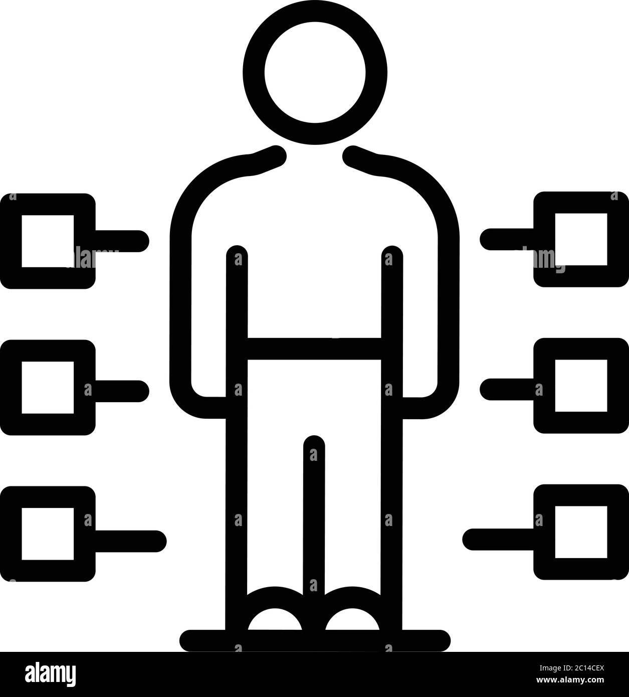 Worker responsibilities icon, outline style Stock Vector Image & Art ...