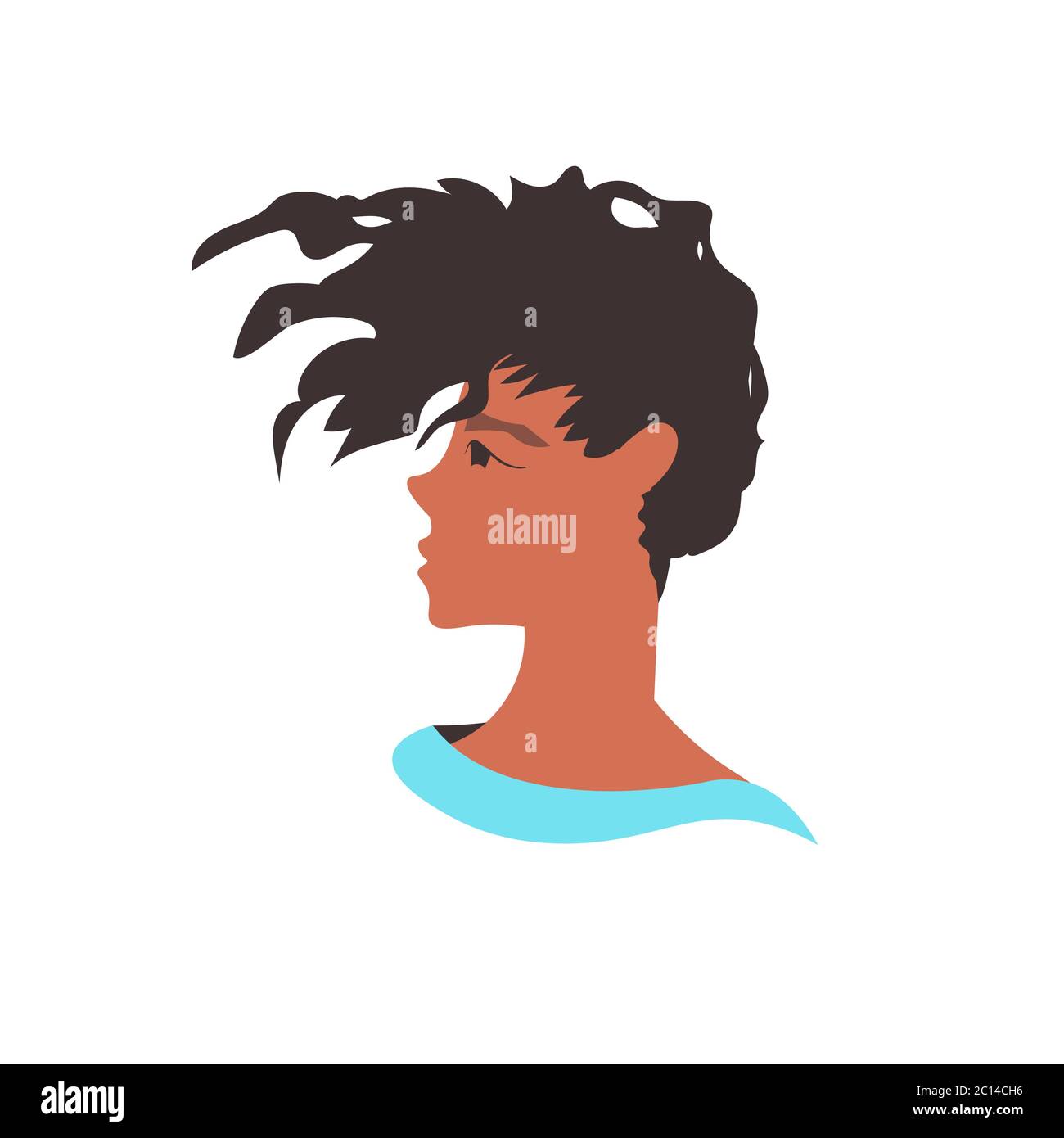 african american man against racial discrimination black lives matter ...