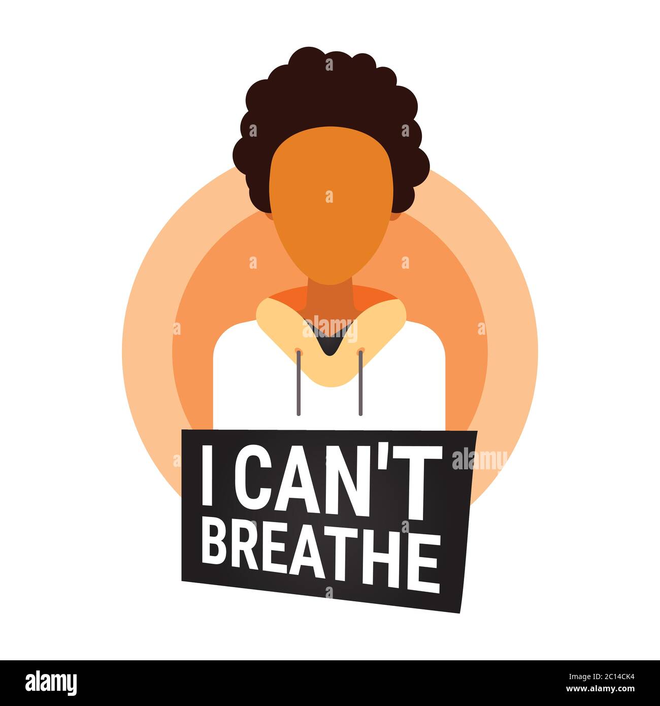 african american man against racial discrimination i cant breathe black ...