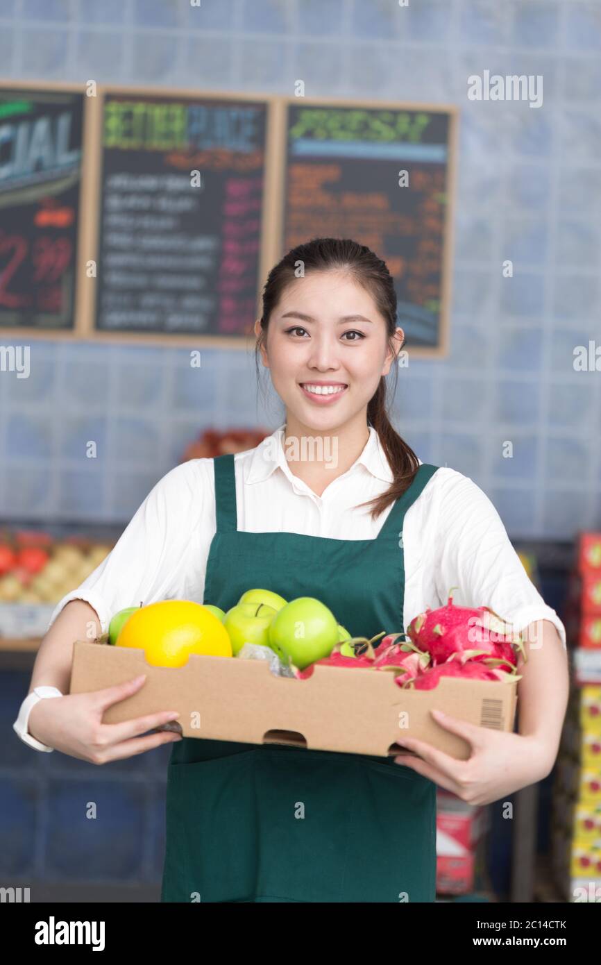 Fruit stand owner hi-res stock photography and images - Alamy