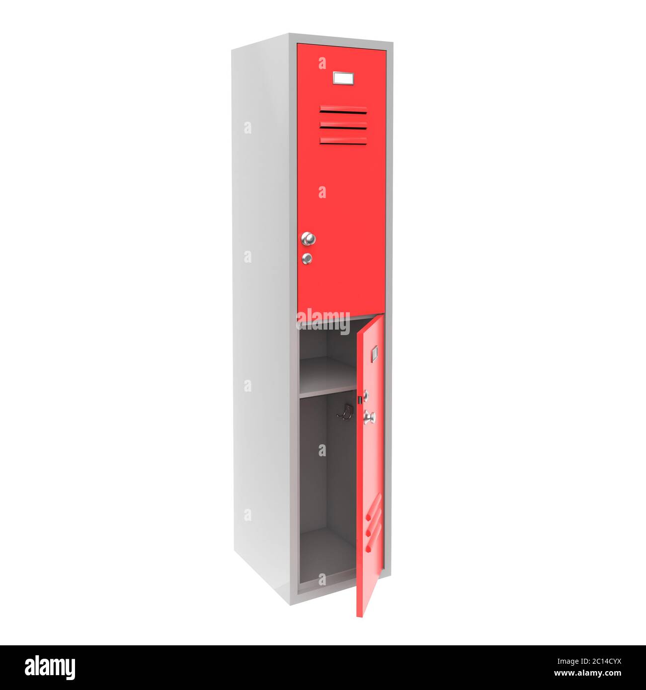 Open Red Lockers
