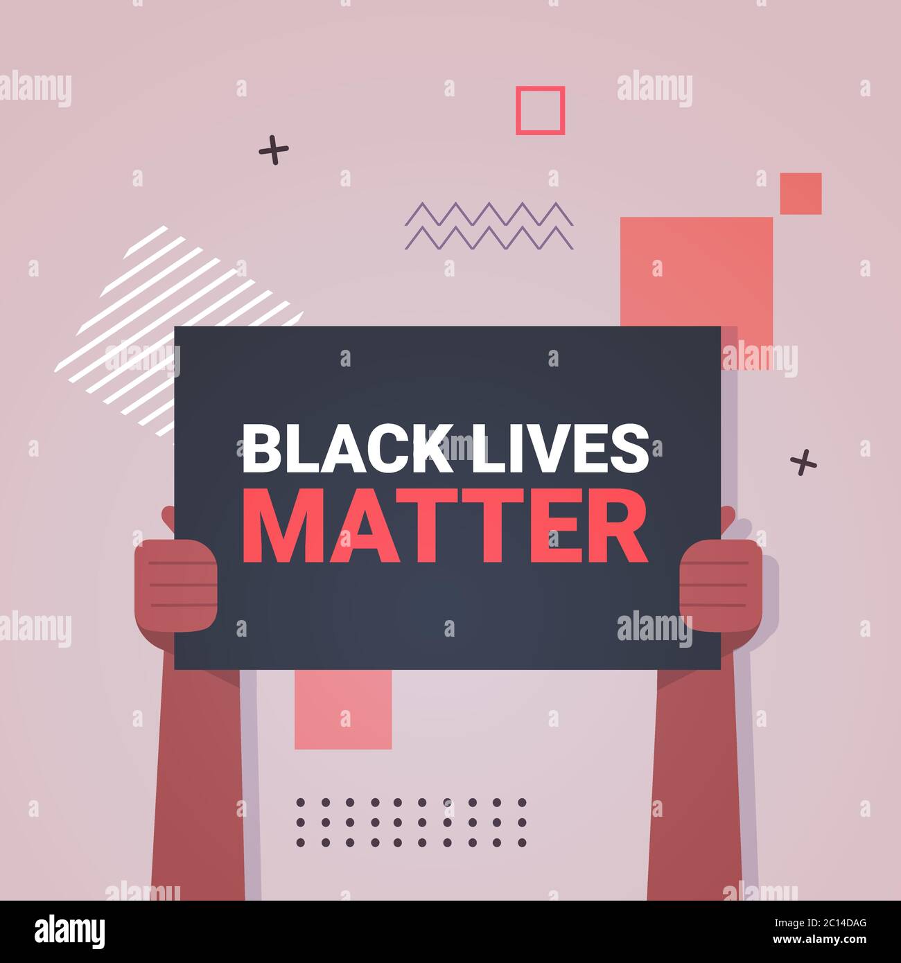 Black lives matter banner Stock Vector Images - Alamy