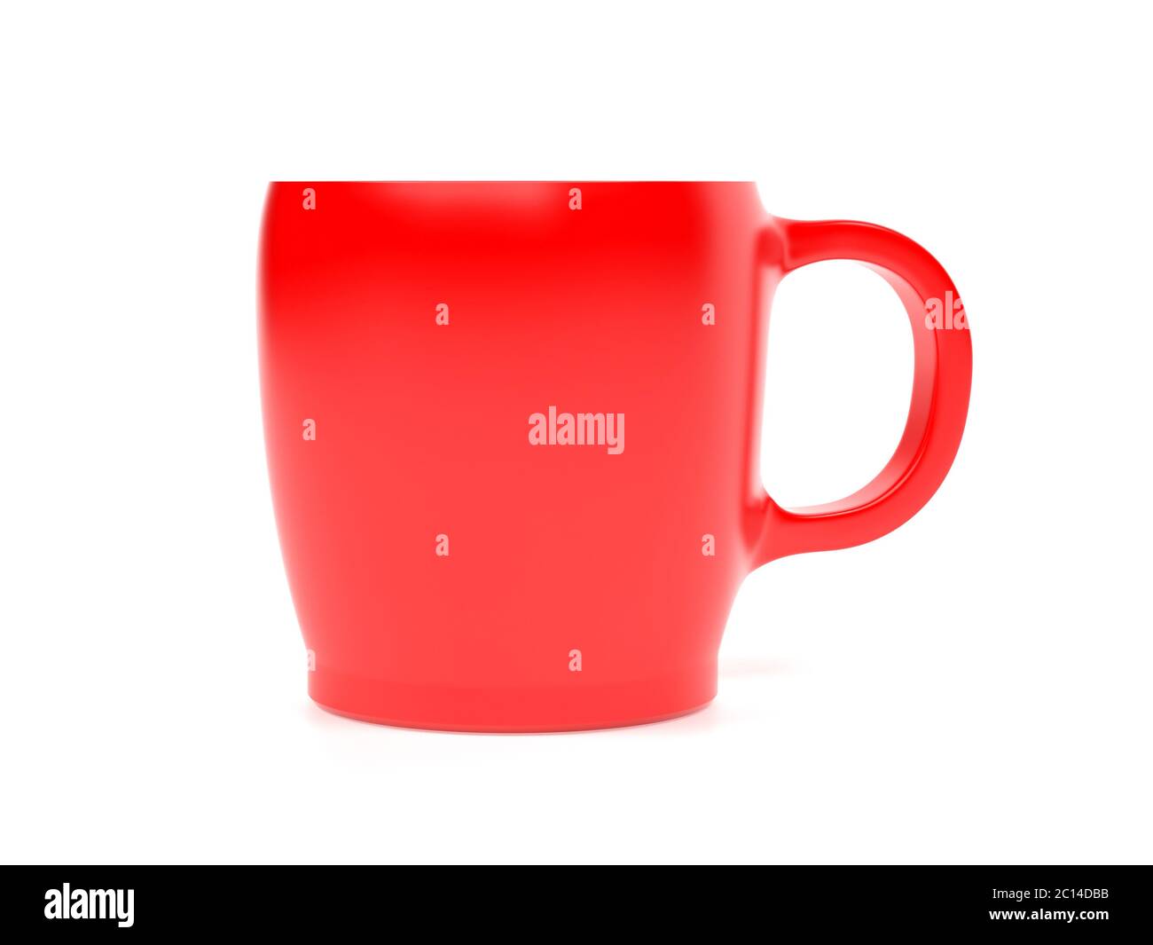 Red cup. 3d rendering illustration isolated on white background Stock ...