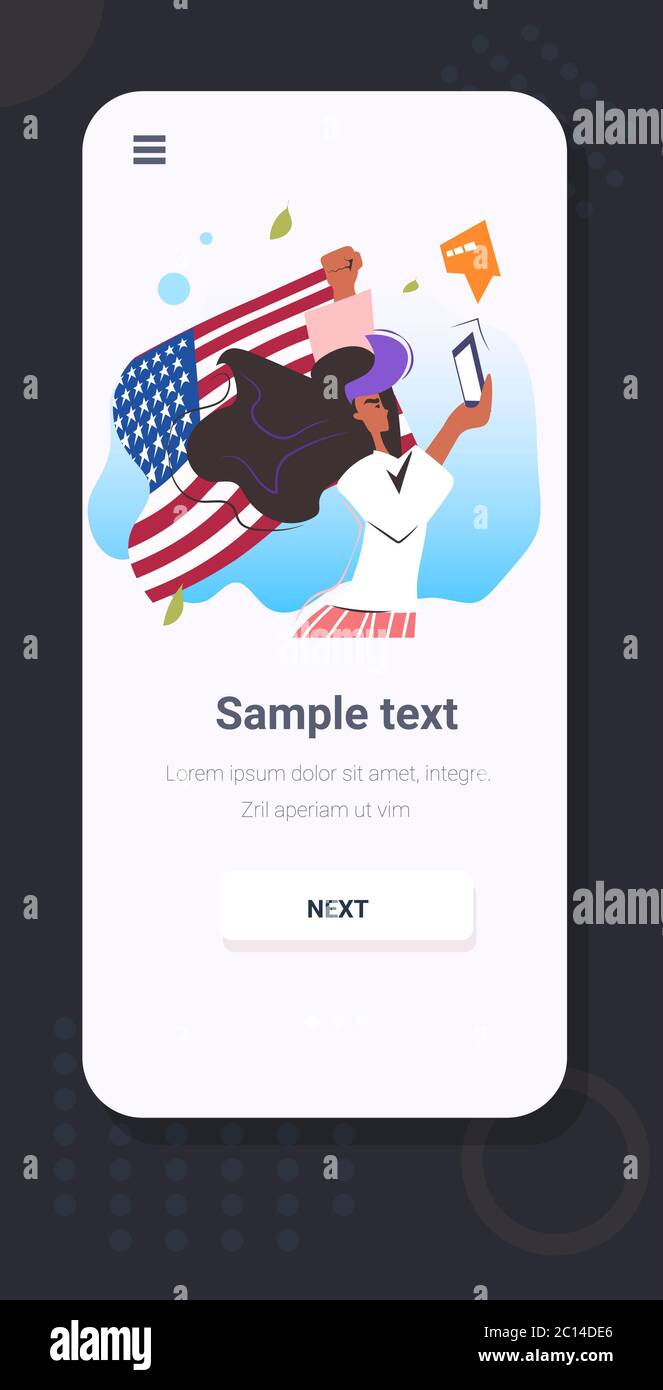 Black woman protesting Stock Vector Images - Alamy