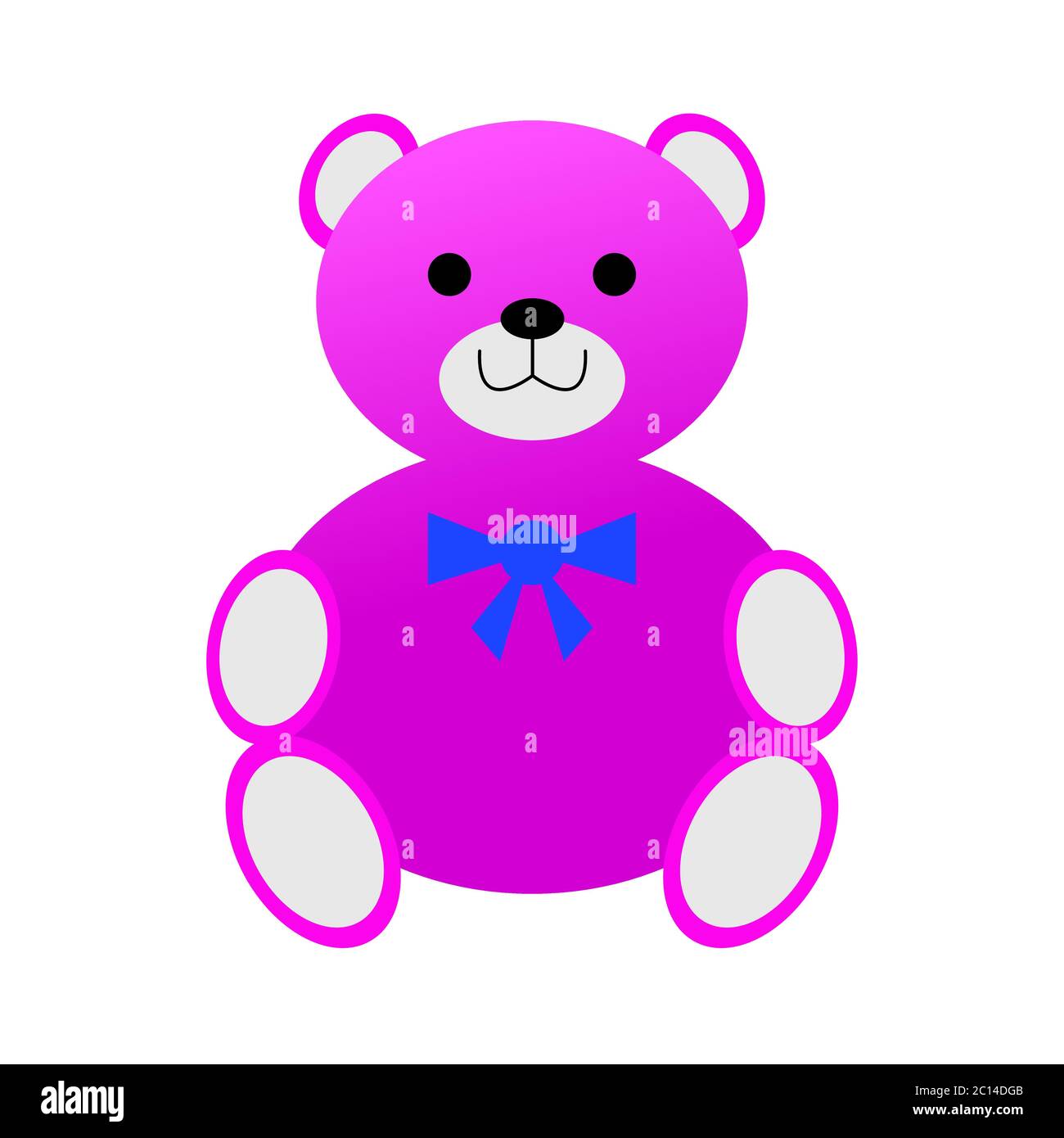 Pink teddy bear heart cartoon hi-res stock photography and images - Alamy