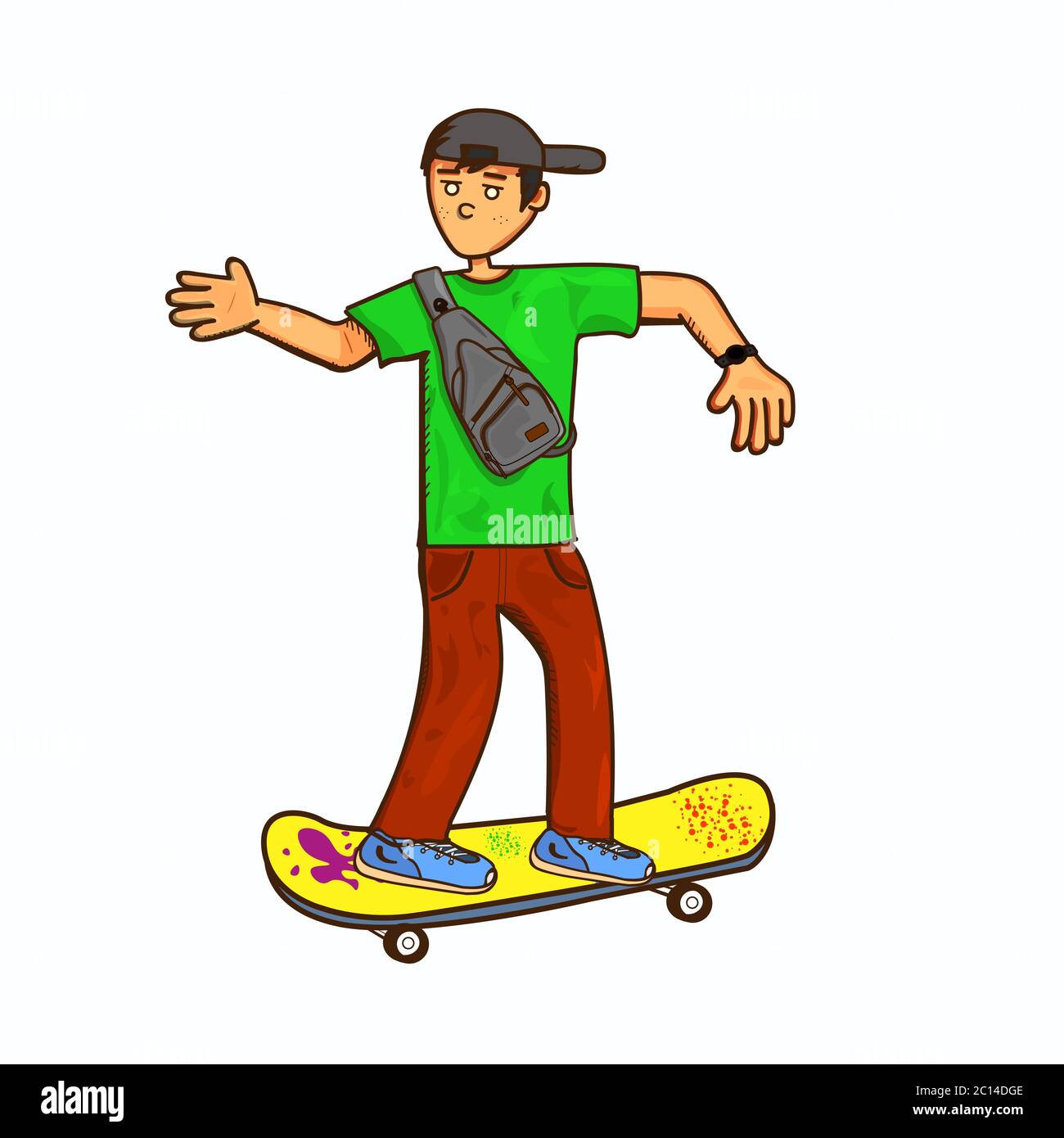 Skateboard Cartoon Characters