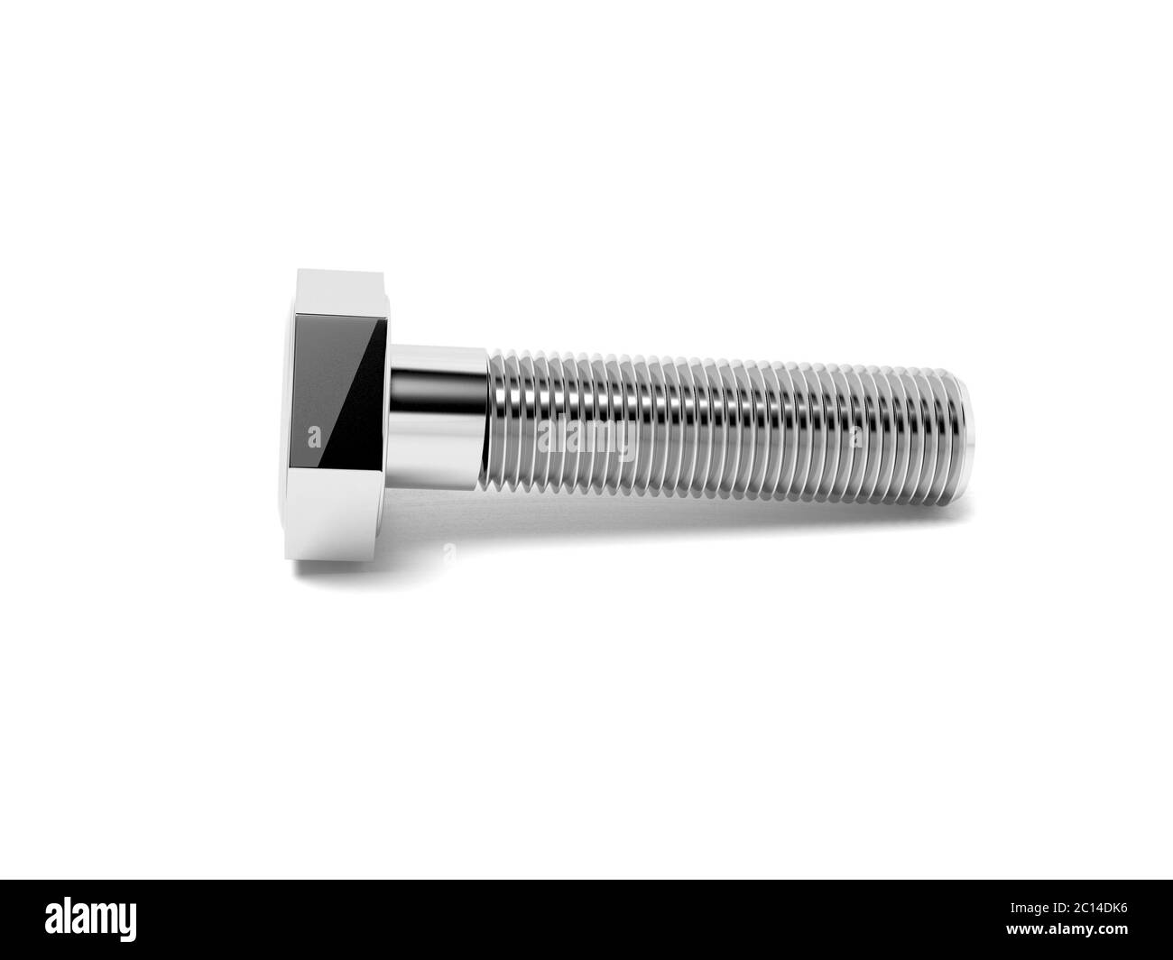 Metal bolt. 3d rendering illustration isolated on white background ...