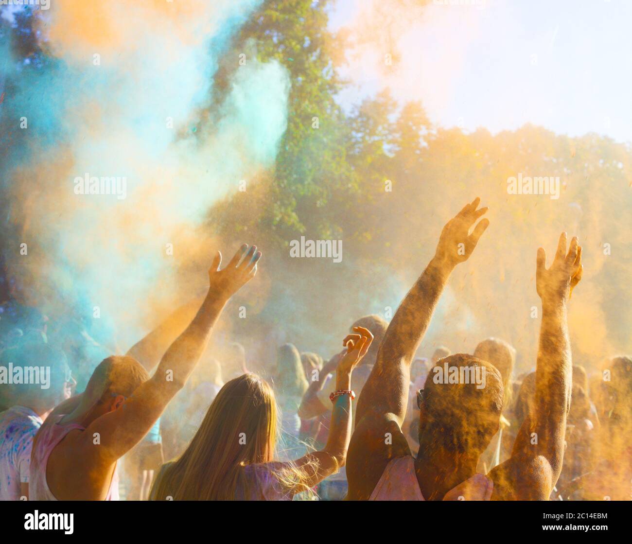 Holi hindu color festival Stock Photo - Alamy