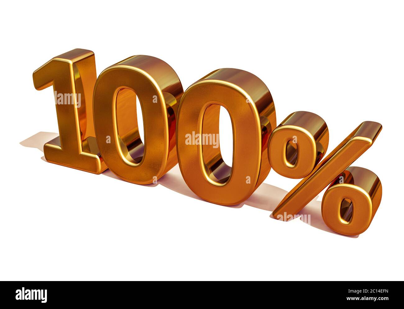 3d Gold 100 Hundred Percent Discount Sign Stock Photo - Alamy