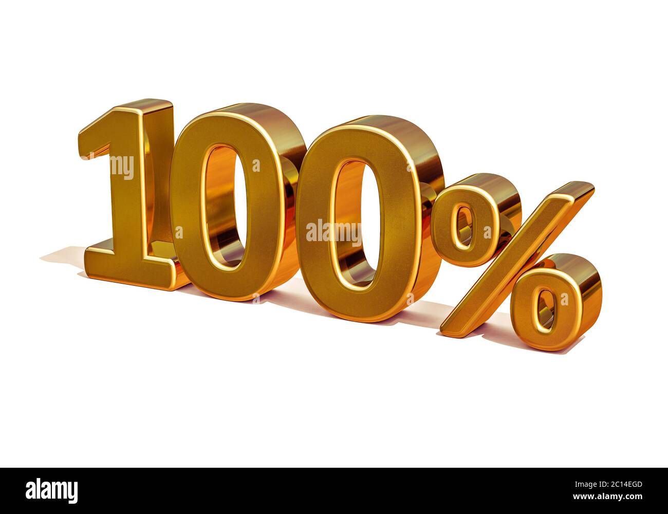3d Gold 100 Hundred Percent Discount Sign Stock Photo - Alamy