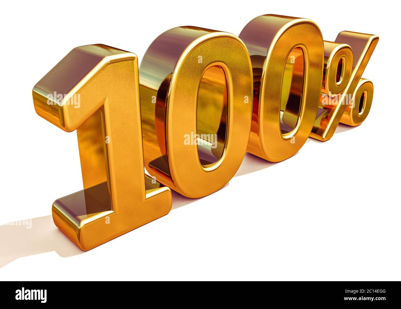 3d Gold 100 Hundred Percent Discount Sign Stock Photo - Alamy