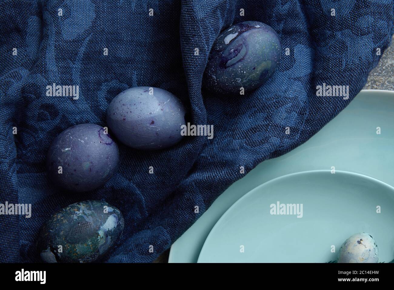 blue easter eggs Stock Photo - Alamy