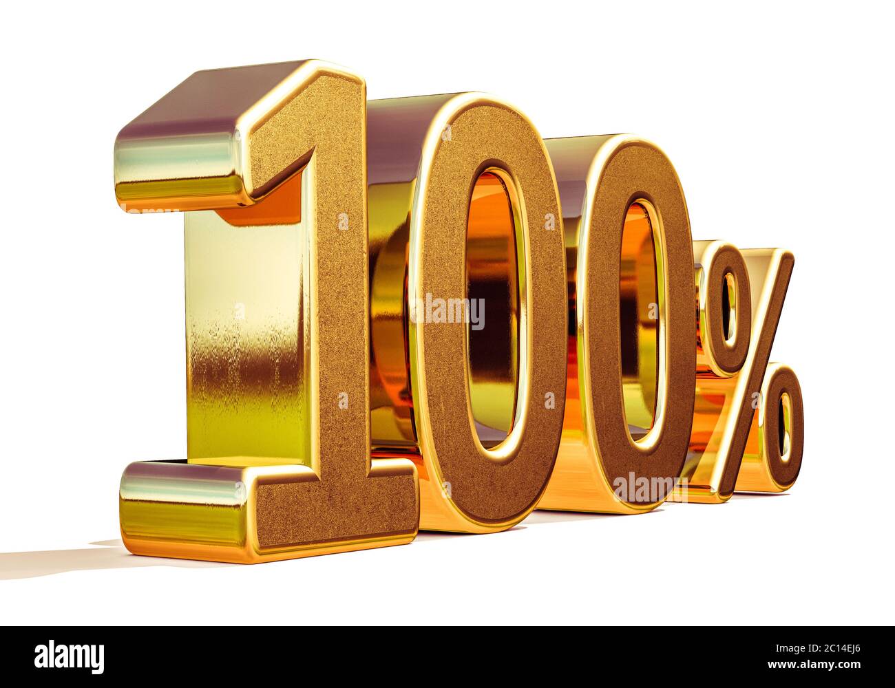 3d Gold 100 Hundred Percent Discount Sign Stock Photo - Alamy
