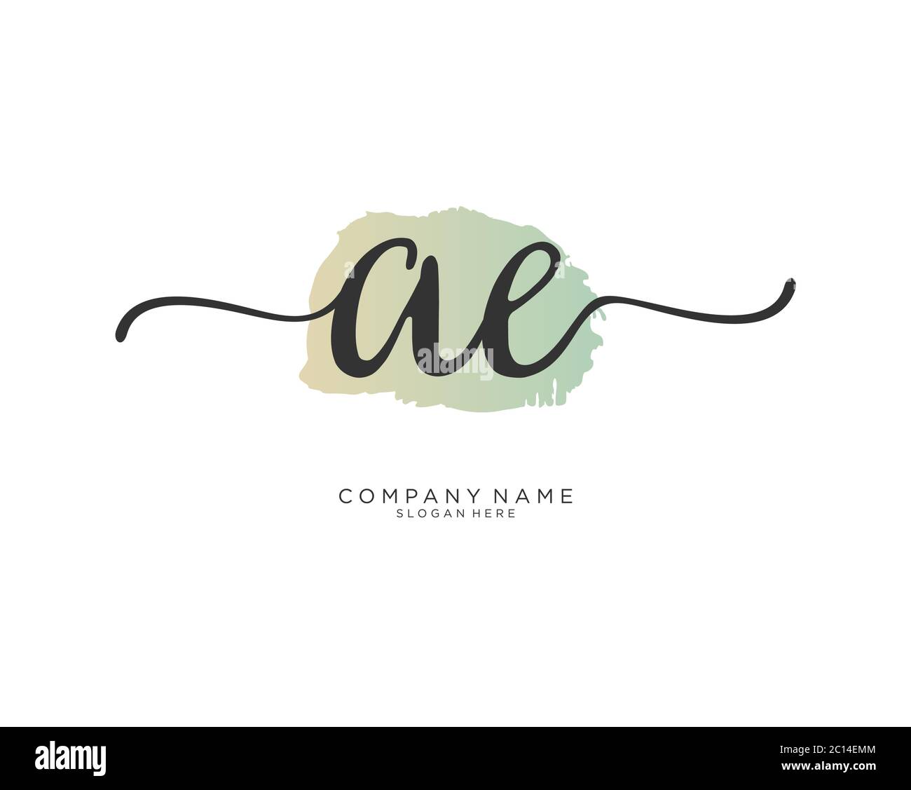 Ae initials logo hi-res stock photography and images - Alamy
