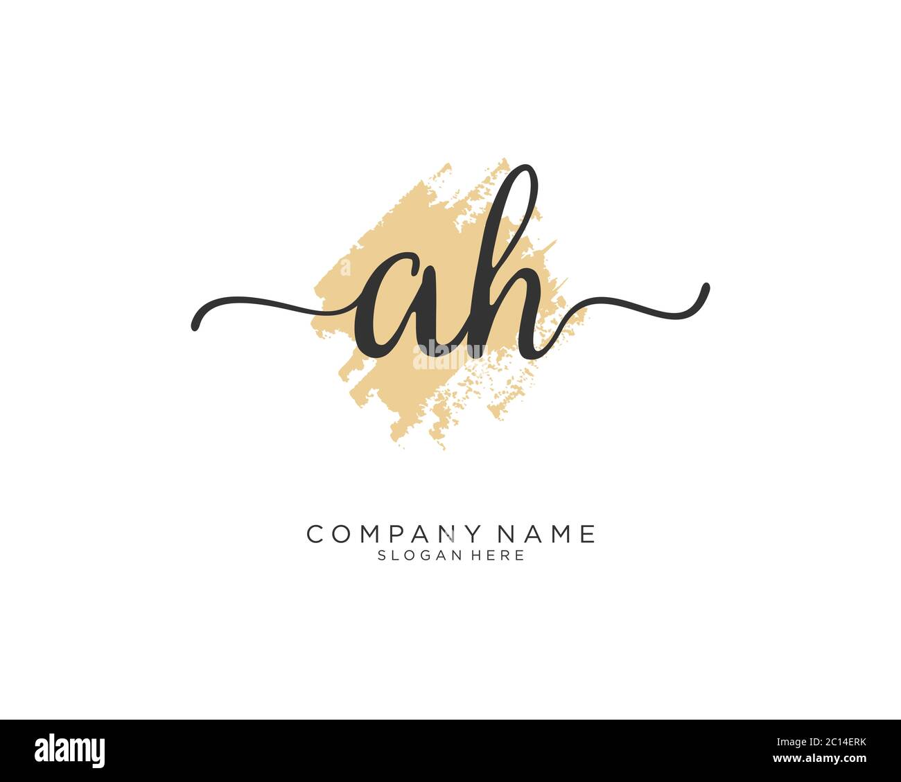 Ah initials logo Stock Vector Images - Alamy