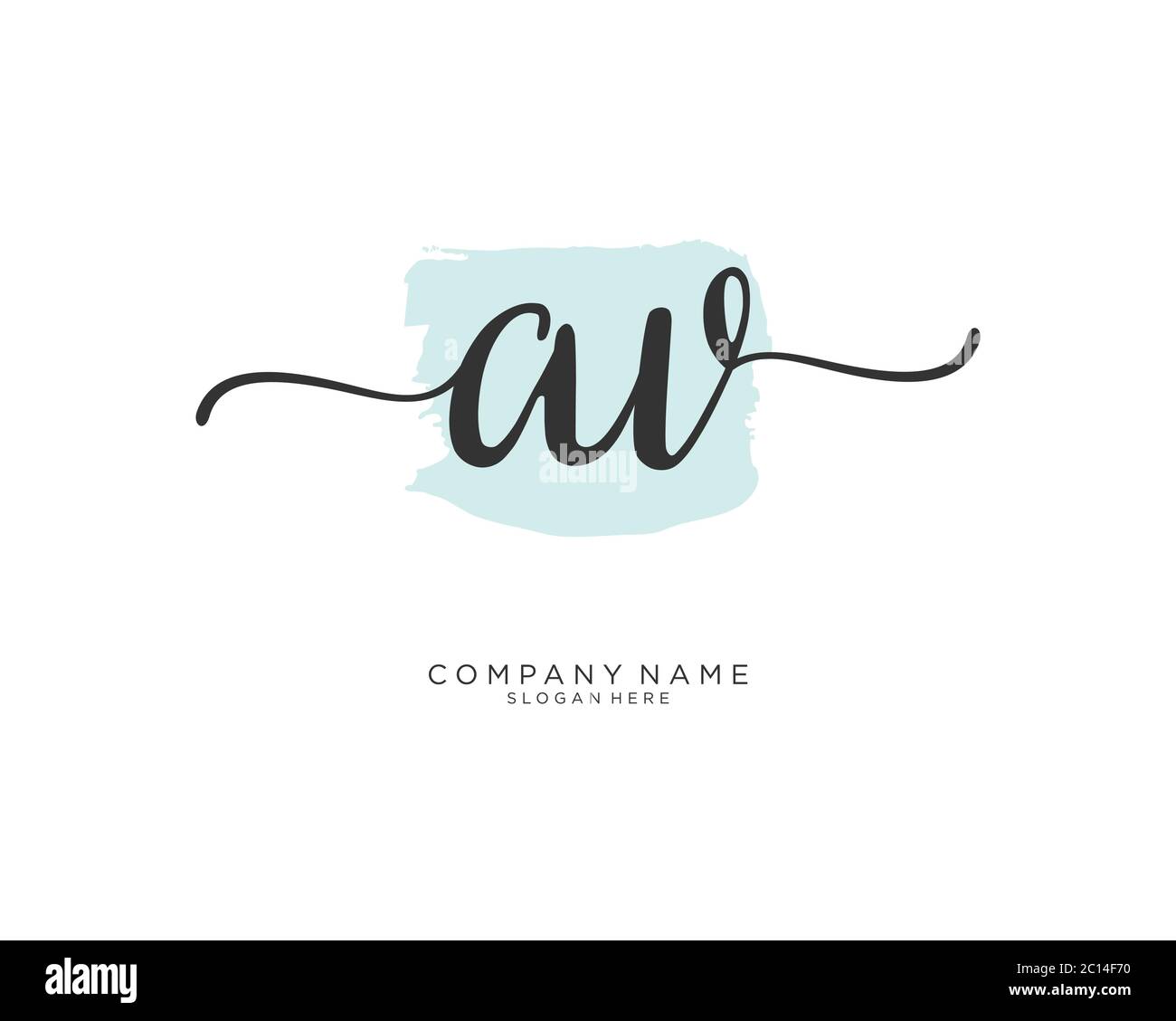 Av initials logo Stock Vector Images - Alamy