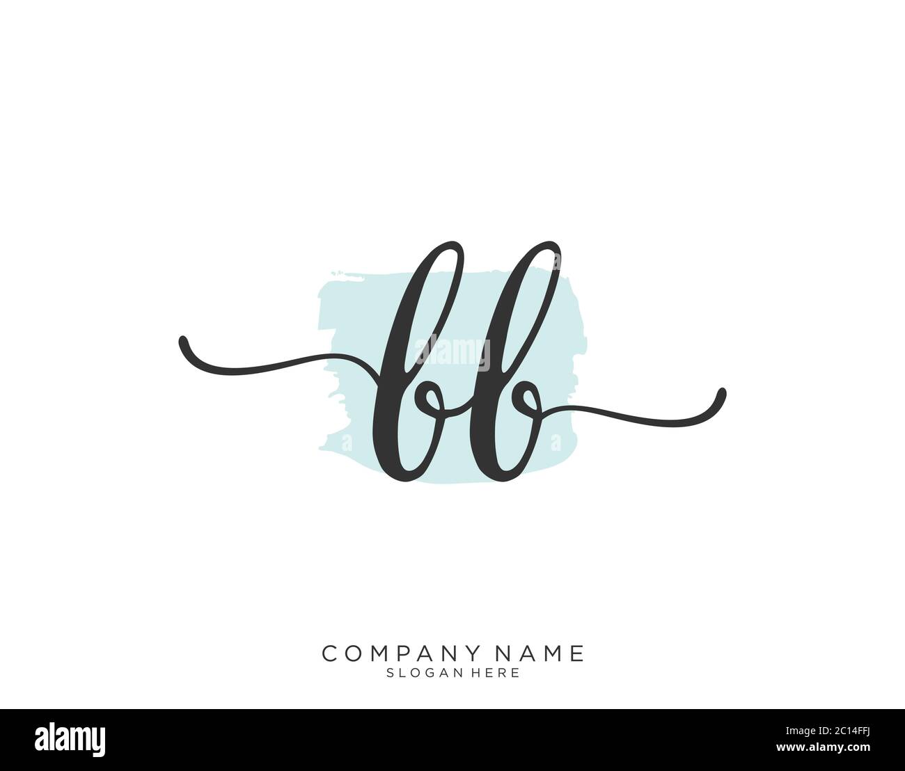 Bb monogram vector vectors hi-res stock photography and images - Alamy