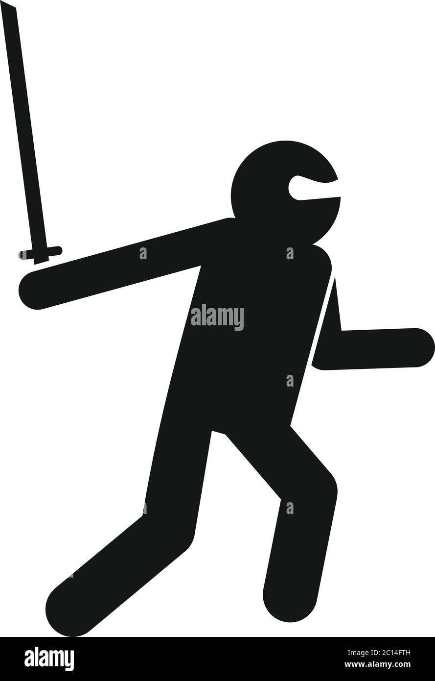 Ninja character icon. Simple illustration of ninja character vector ...