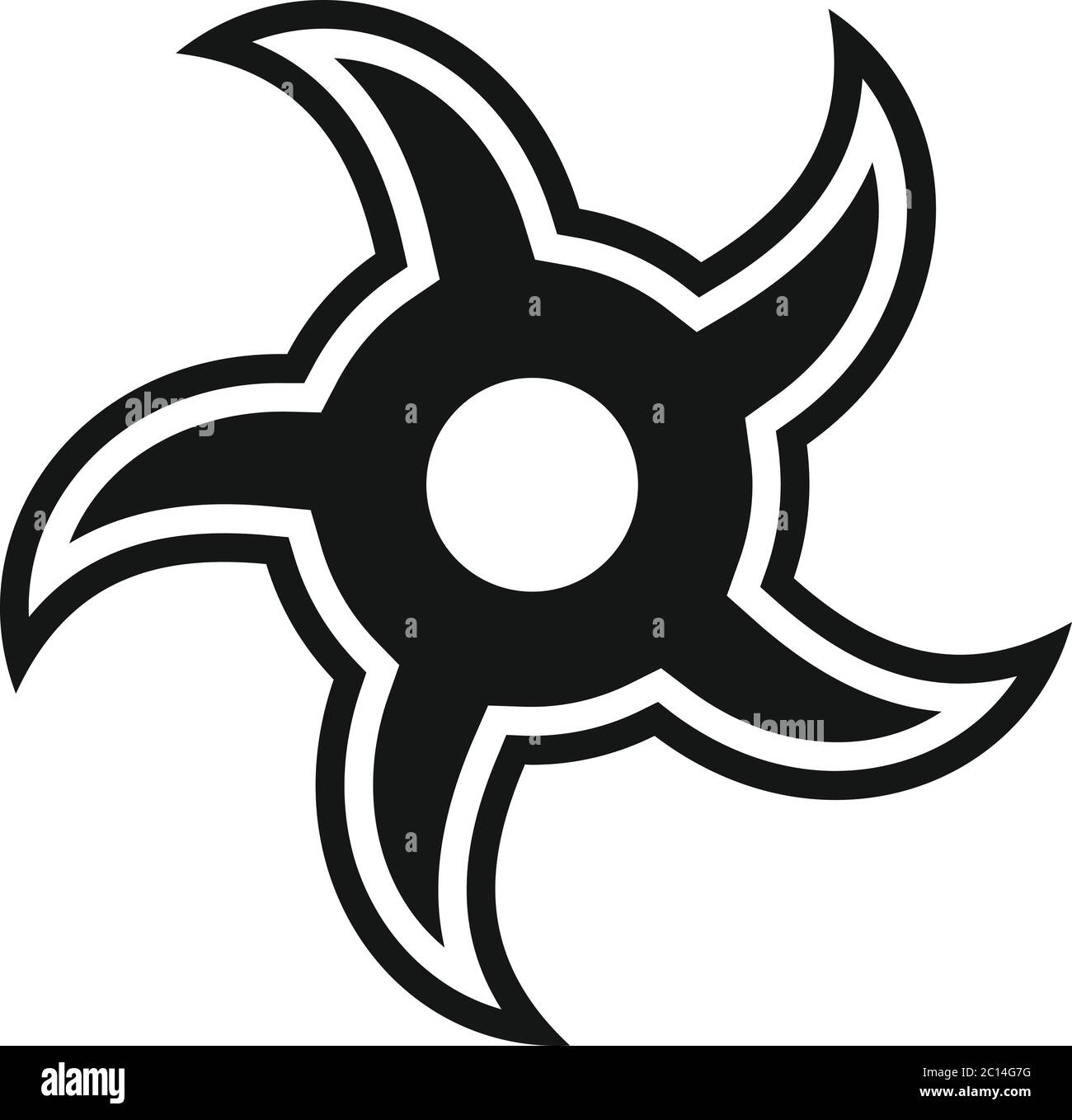 Ninja star tool icon. Simple illustration of ninja star tool vector icon for web design isolated ...