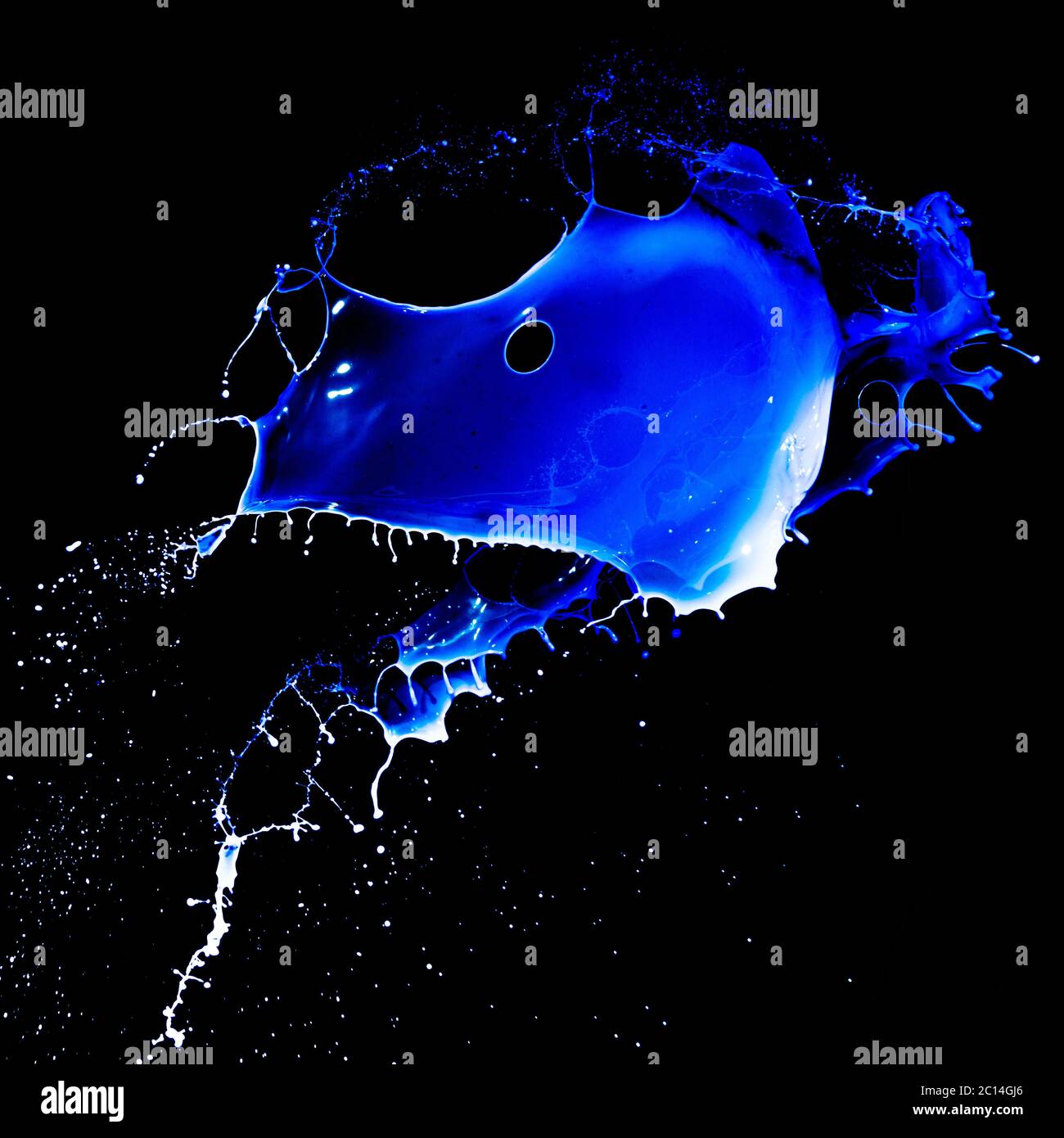 Blue water splash on hi-res stock photography and images - Alamy