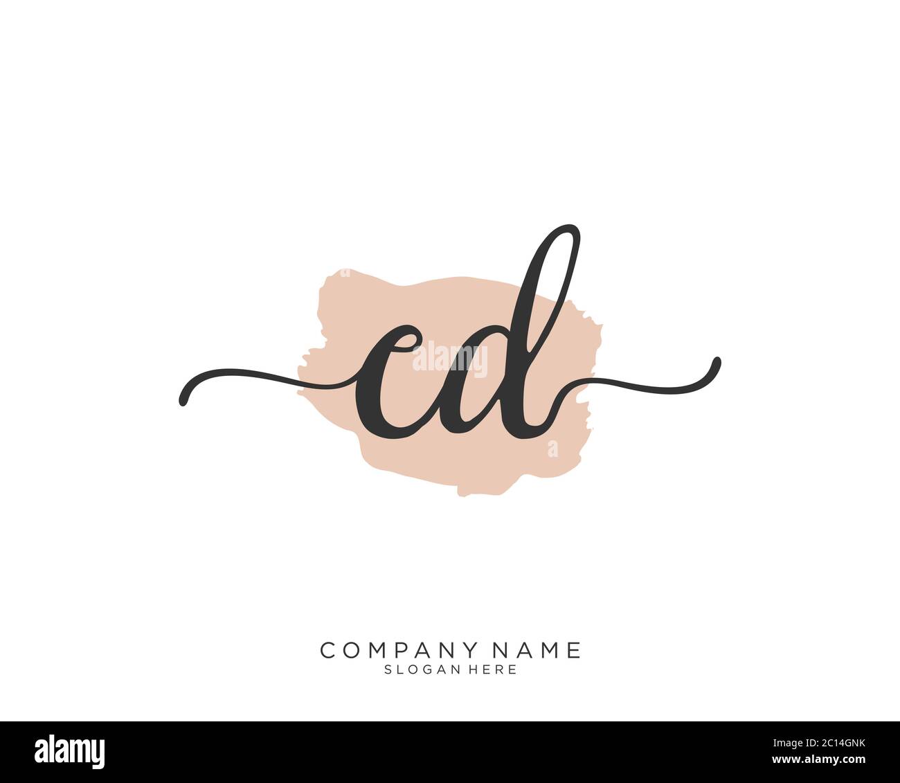 Cd initials logo Stock Vector Images - Alamy