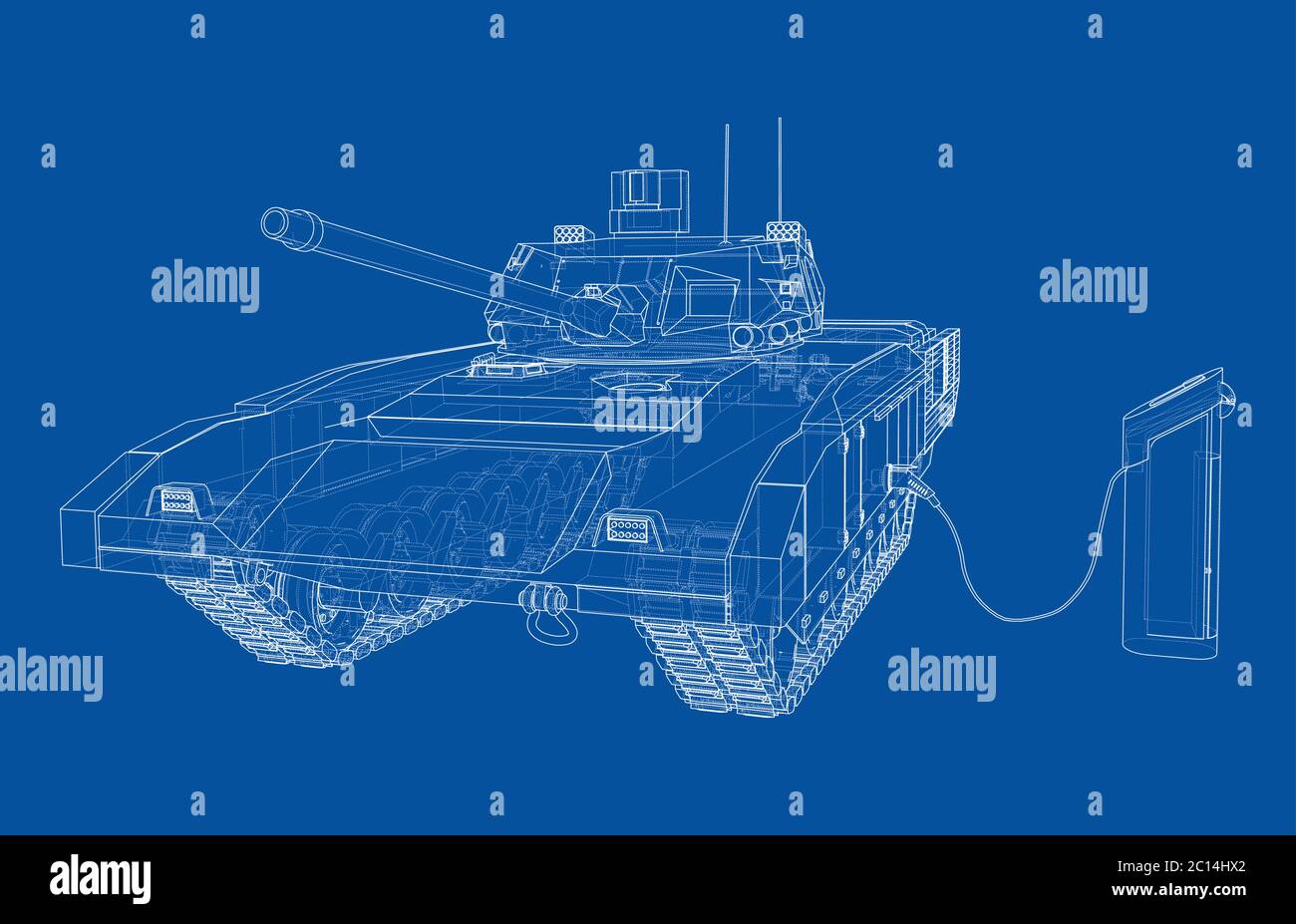 Electric Tank Charging Station Sketch. Vector Stock Vector Image & Art ...