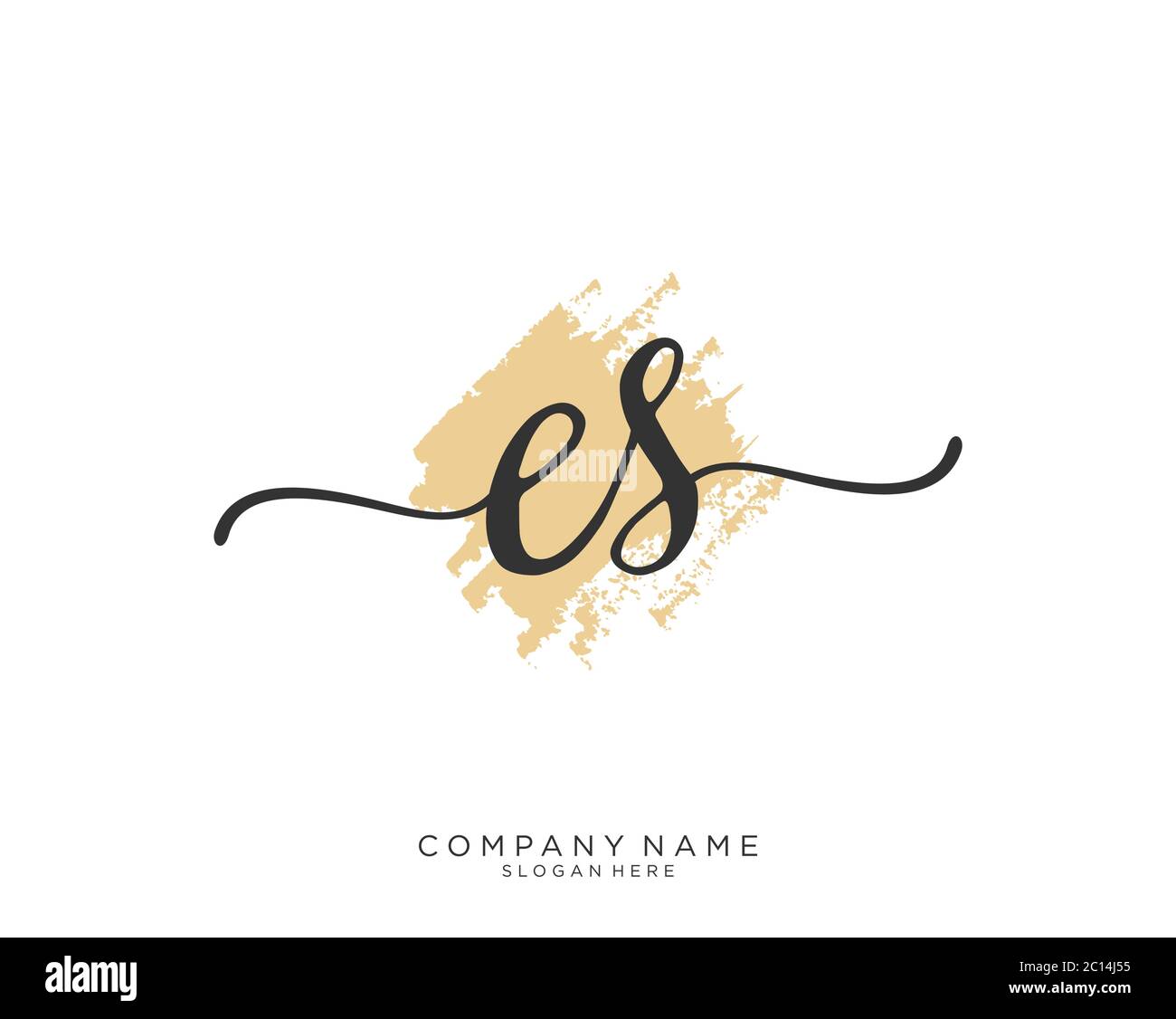 Initial es logo vector vectors Cut Out Stock Images & Pictures - Alamy