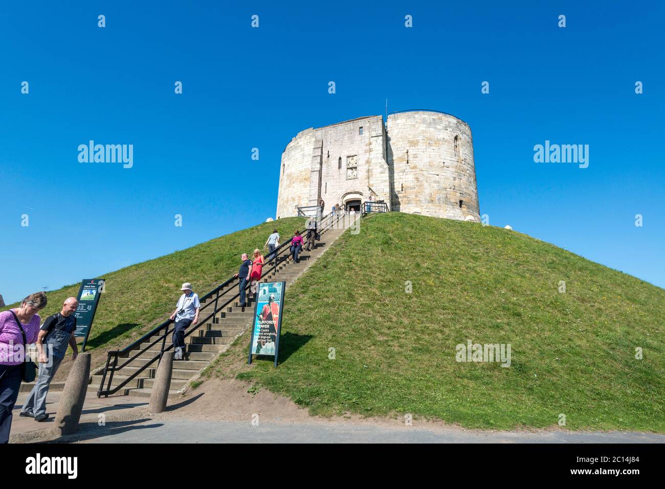 Clifford's Tower, the historic Norman castle in the centre of York ...