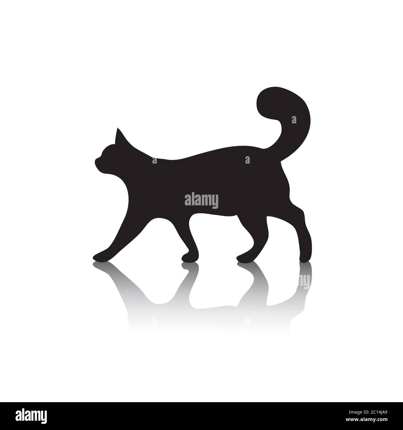 Cat circle logo Black and White Stock Photos & Images - Alamy
