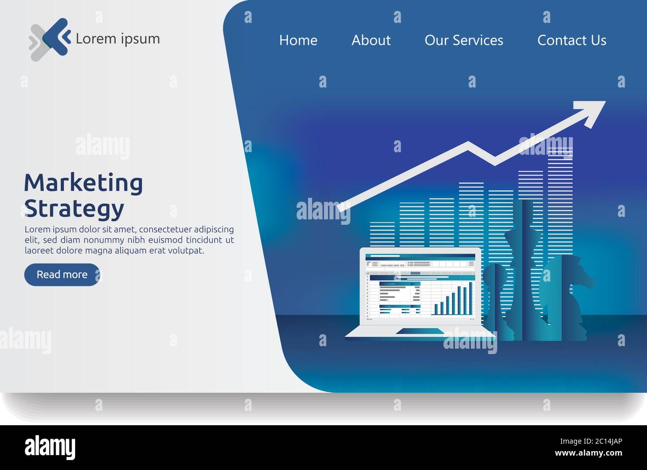 business marketing strategy spreadsheet on screen. finance analysis ...