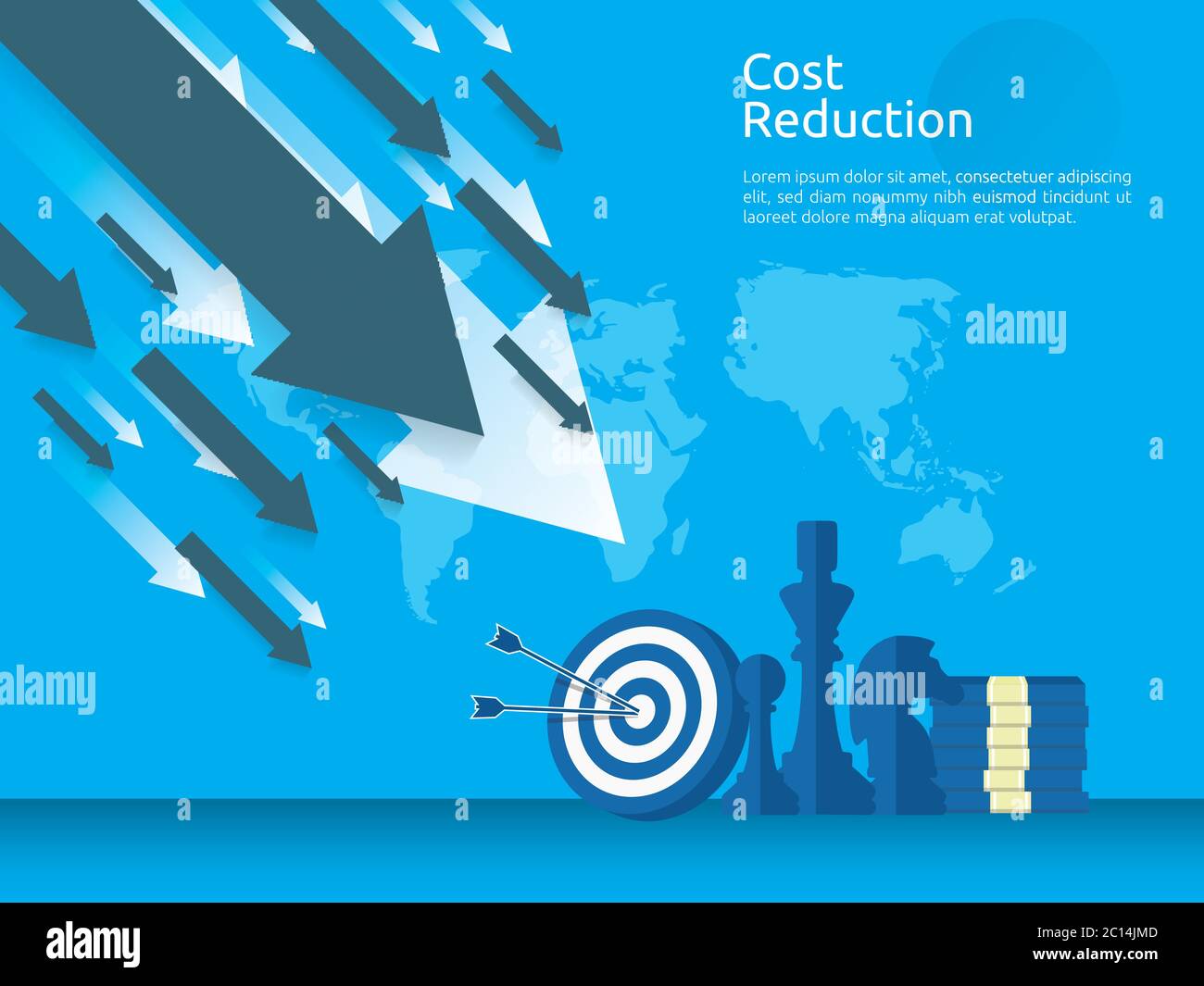 business finance crisis concept. money fall down symbol. arrow decrease economy stretching ...
