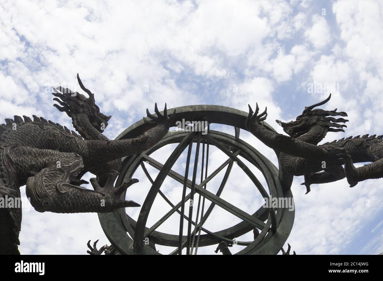 metal sculpture in cloud sky Stock Photo - Alamy